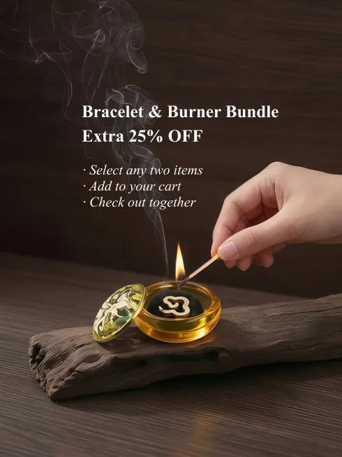 Incense Burner & Energy Bracelet Bundle – MANTRA FLOW™