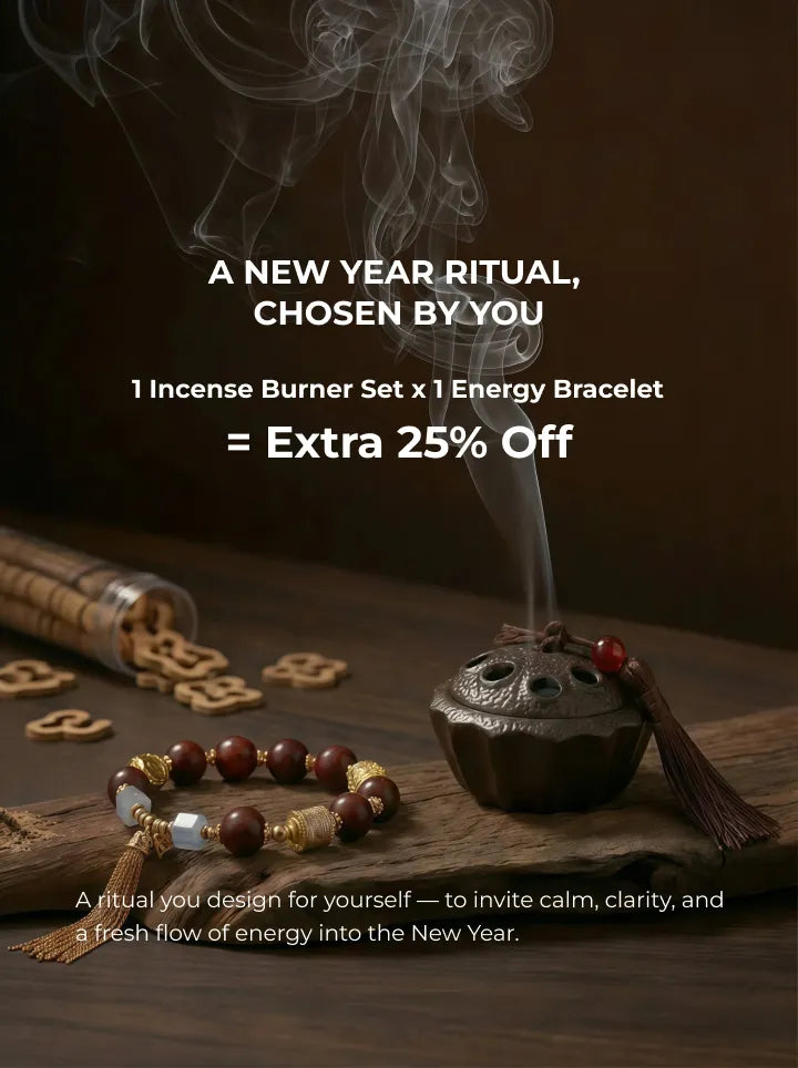 Incense Burner & Energy Bracelet Bundle – MANTRA FLOW™